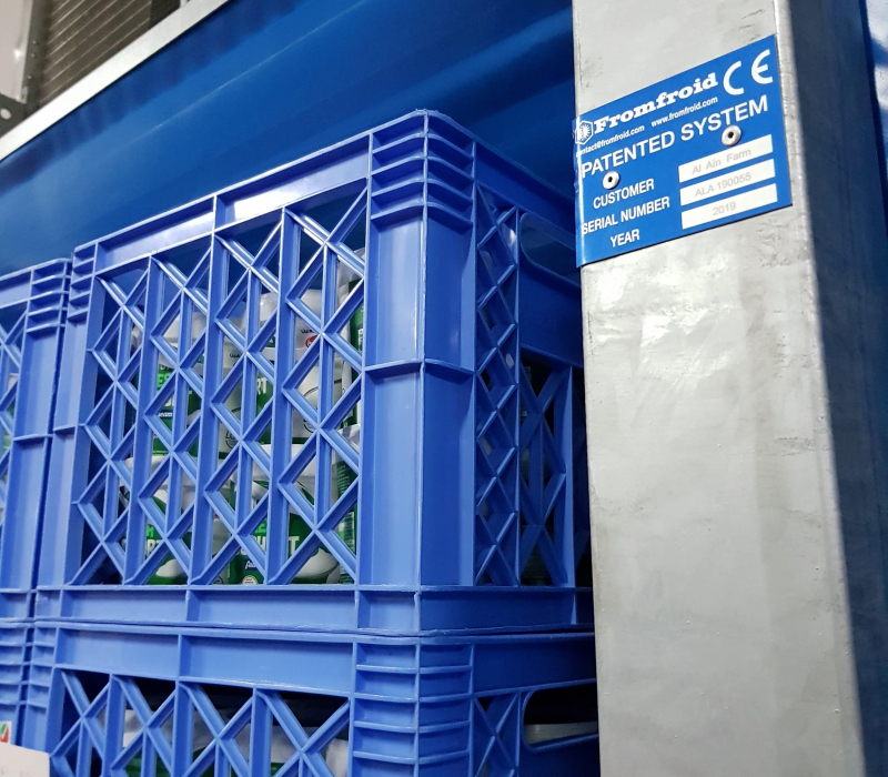 Rapid refrigeration cells for pallets yoghurt and fresh cheese - Fromfroid