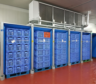 Rapid refrigeration cells for pallets yoghurt and fresh cheese - Fromfroid