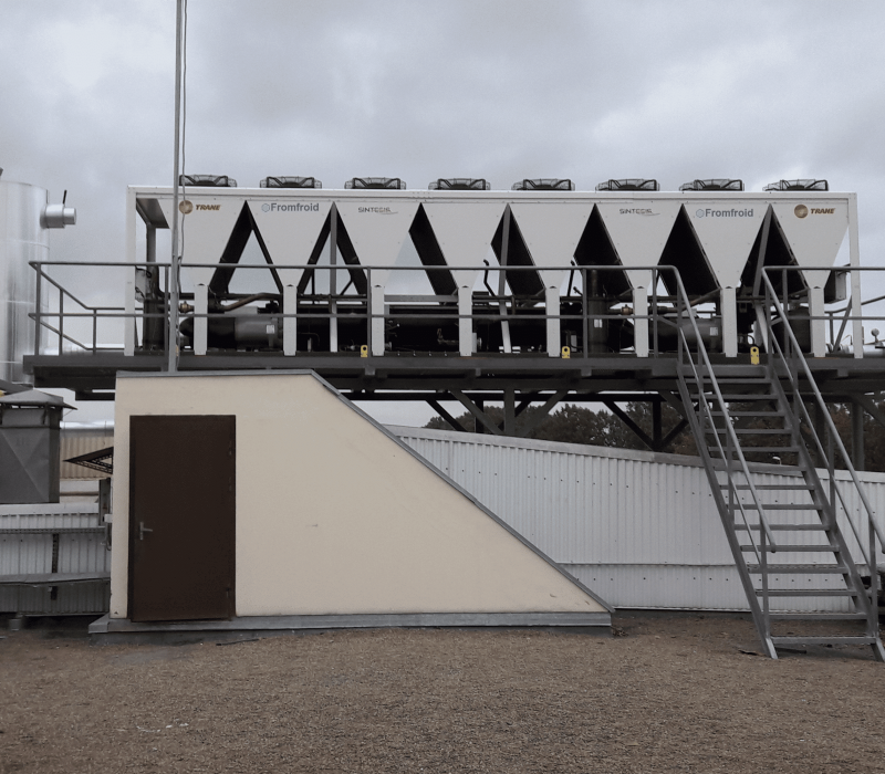 froid industriel, skid ammoniac, basse charge- Fromfroid