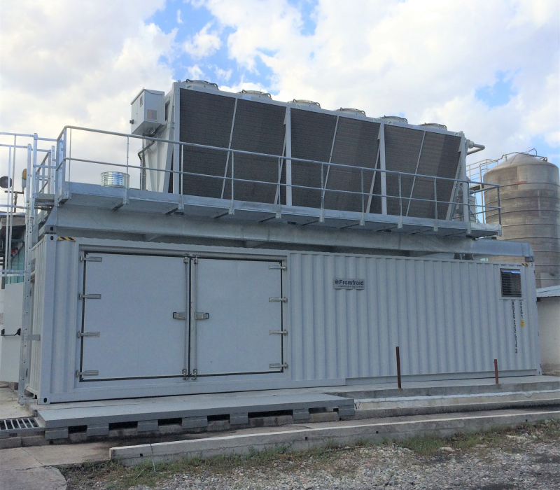 froid industriel, skid ammoniac, basse charge- Fromfroid